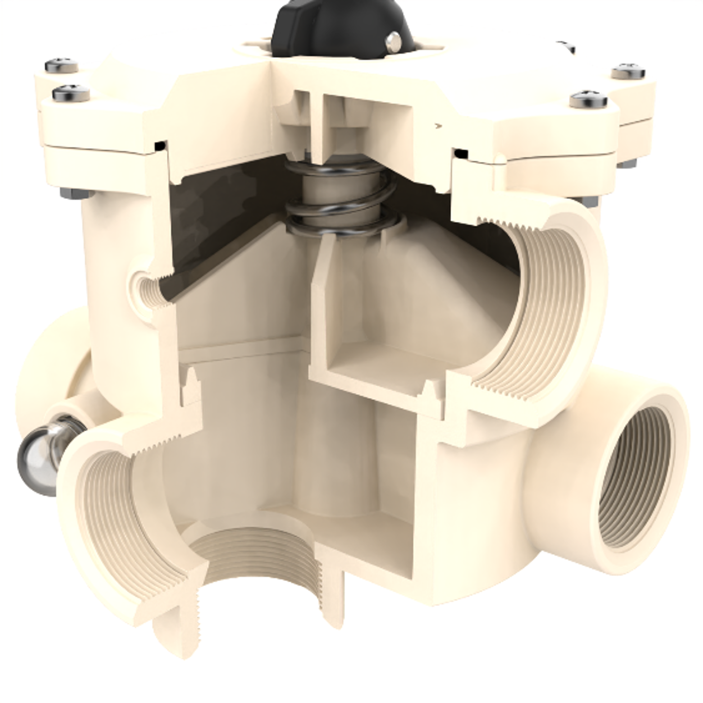 Praher | 6-Way | Multi-port Valves | Fluidflo Valve Solutions